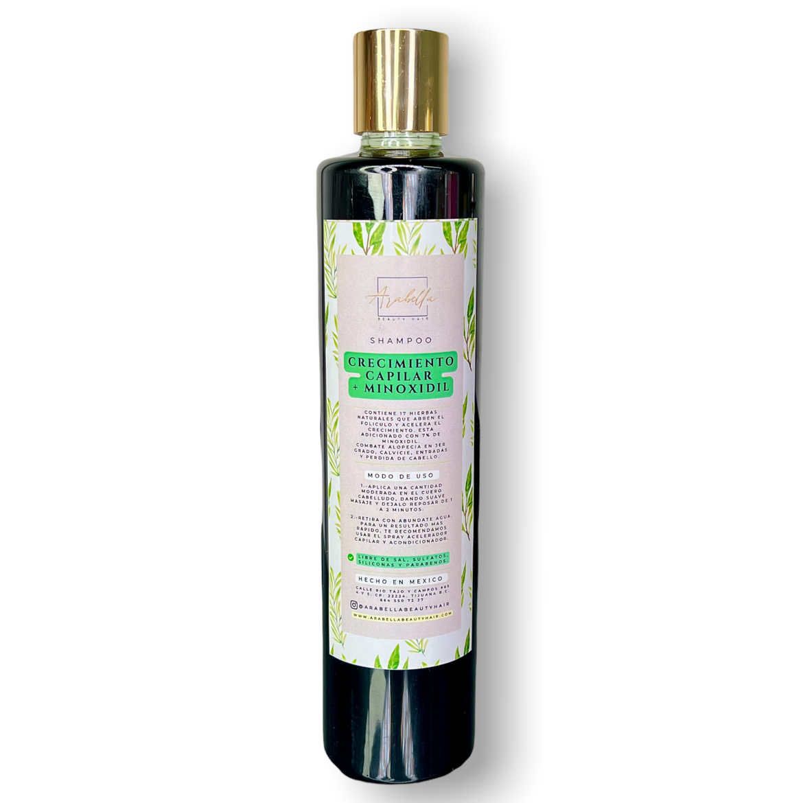 Shampoo Crecimiento Capilar + Minoxidil | Arabella Beauty Hair | Envío ...